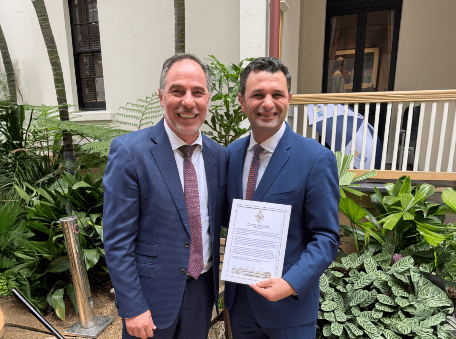 Jad Haber Recognised at NSW Parliament | My Guardian News
